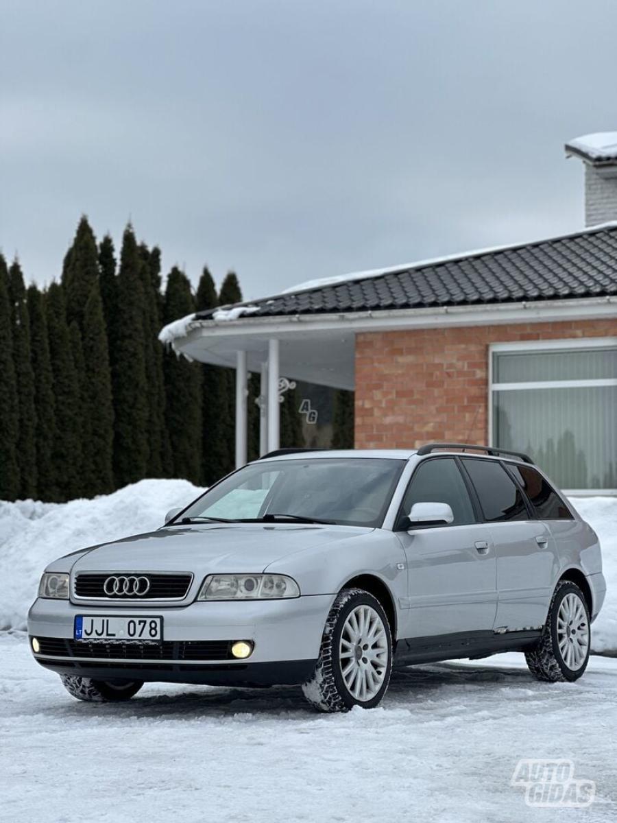 Grey Audi A4 1999 in Vilnius, with an engine capacity of 1.90 L and mileage of 239 thousand km for 1799 €, photo 4 on AUTOMOTO.COM.LV