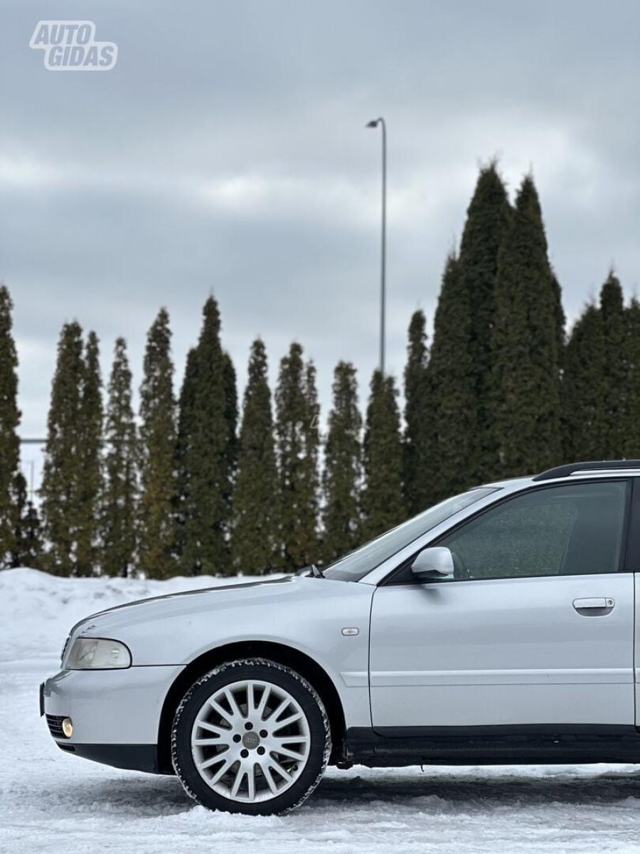 Grey Audi A4 1999 in Vilnius, with an engine capacity of 1.90 L and mileage of 239 thousand km for 1799 €, photo 8 on AUTOMOTO.COM.LV