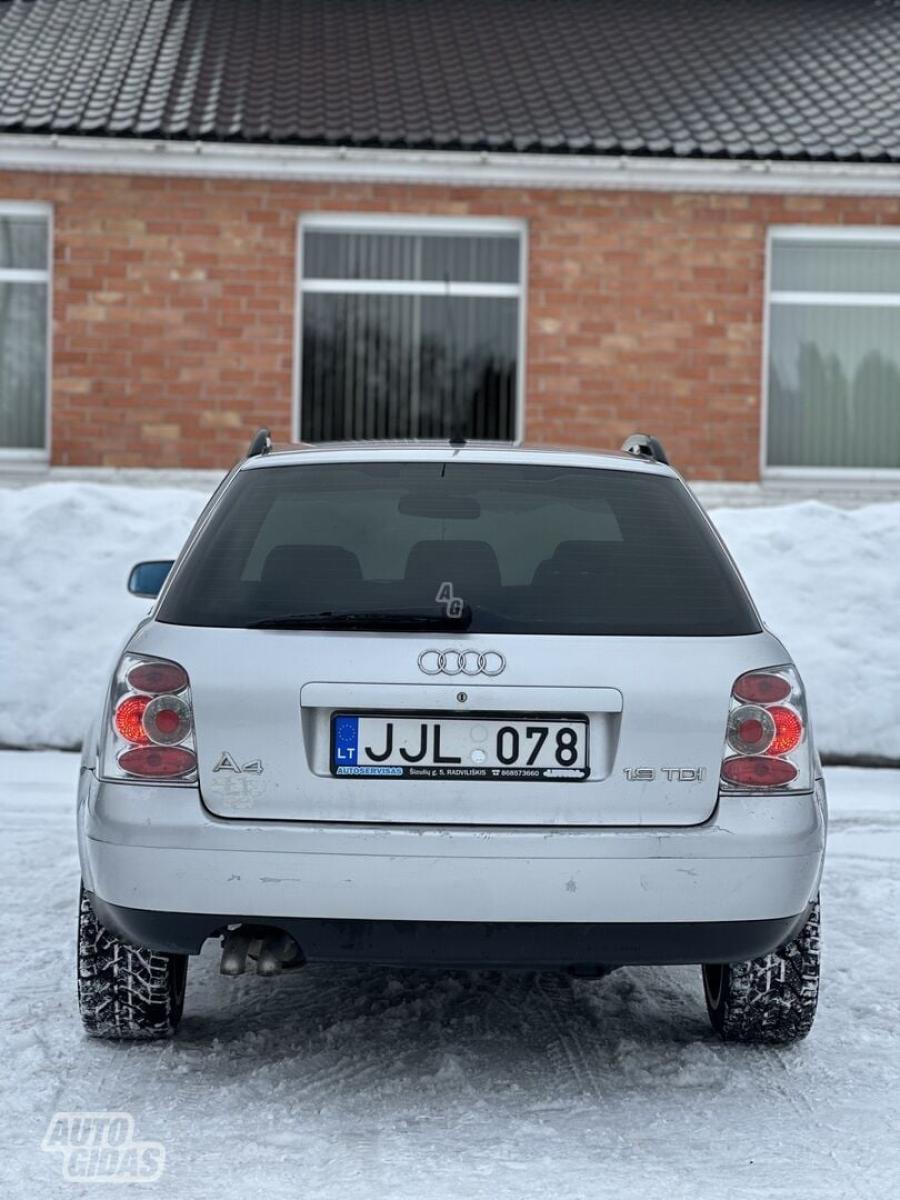 Grey Audi A4 1999 in Vilnius, with an engine capacity of 1.90 L and mileage of 239 thousand km for 1799 €, photo 16 on AUTOMOTO.COM.LV