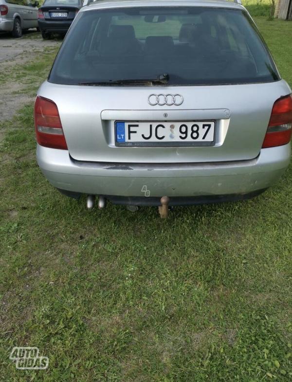Grey Audi A4 1999 in Vilnius, with an engine capacity of 2.50 L and mileage of 385 thousand km for 800 €, photo 4 on AUTOMOTO.COM.LV