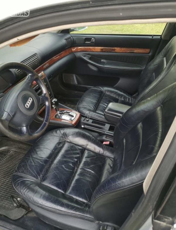 Grey Audi A4 1999 in Vilnius, with an engine capacity of 2.50 L and mileage of 385 thousand km for 800 €, photo 7 on AUTOMOTO.COM.LV