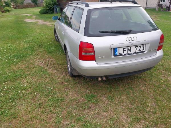 Grey Audi A4 1999 in Vilnius, with an engine capacity of 1.90 L and mileage of 458 thousand km for 1200 €, photo 5 on AUTOMOTO.COM.LV