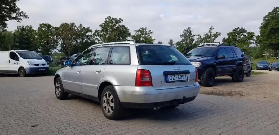 Pelēks Audi A4 1999 Valmiera, ar dzinēja tilpumu 1.90 L un nobraukumu 342 tūkst. km par 1100 €, foto 6 vietnē AUTOMOTO.COM.LV