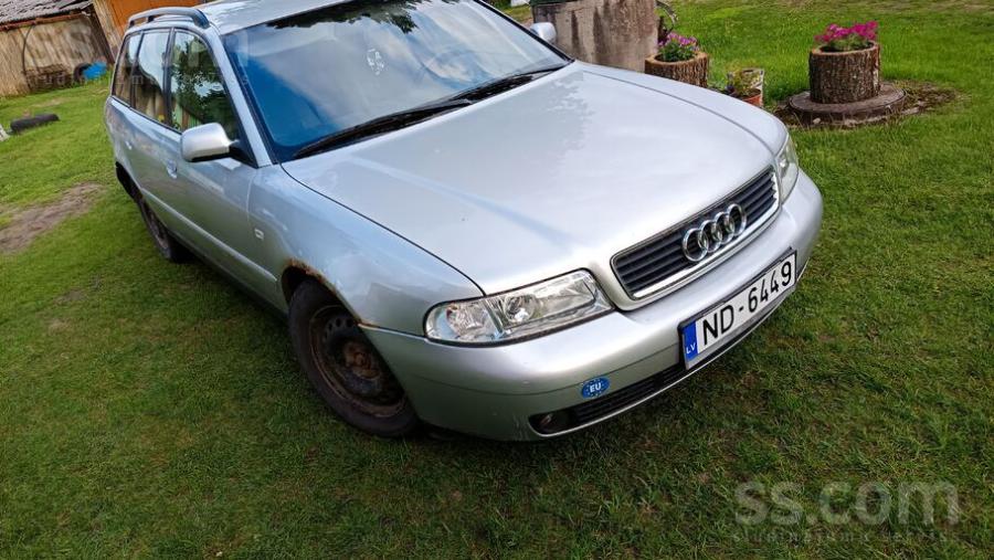 Grey Audi A4 1999 in Daugavpils, with an engine capacity of 1.90 L and mileage of 415 thousand km for 800 €, photo 1 on AUTOMOTO.COM.LV