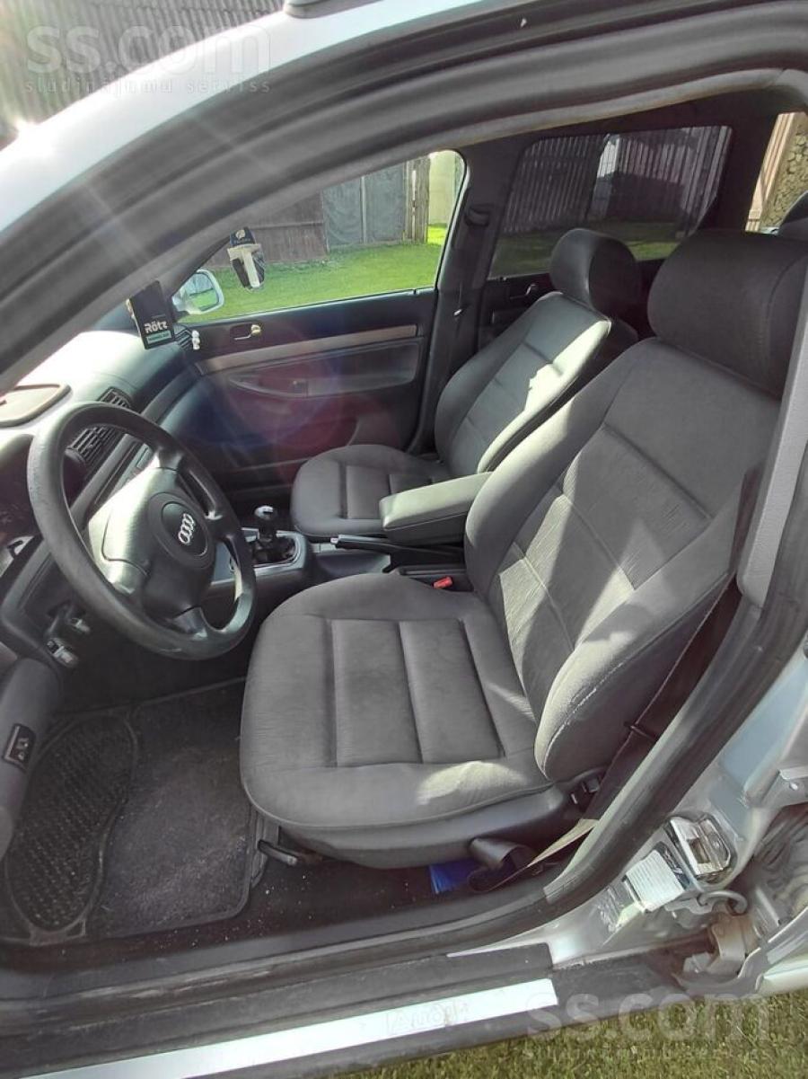 Grey Audi A4 1999 in Balvi, with an engine capacity of 1.90 L and mileage of 409 thousand km for 1550 €, photo 4 on AUTOMOTO.COM.LV