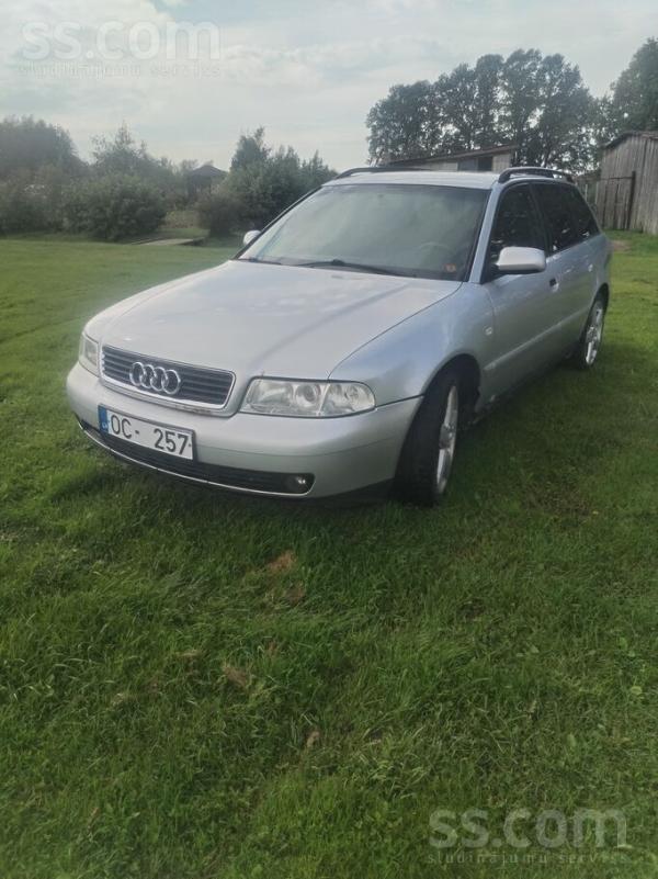 Grey Audi A4 1999 in Jelgava, with an engine capacity of 1.90 L and mileage of 0 thousand km for 1700 €, photo 1 on AUTOMOTO.COM.LV