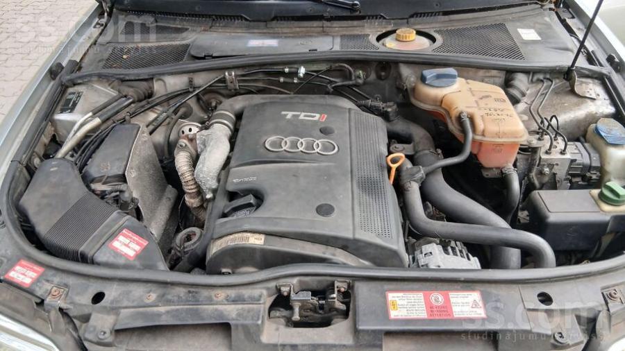 Pelēks Audi A4 1999 Ogre, ar dzinēja tilpumu 1.90 L un nobraukumu 320 tūkst. km par 2850 €, foto 12 vietnē AUTOMOTO.COM.LV