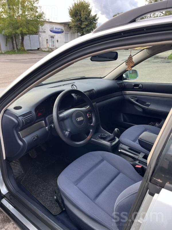 Grey Audi A4 2000 in Ludza, with an engine capacity of 1.90 L and mileage of 270 thousand km for 1250 €, photo 5 on AUTOMOTO.COM.LV