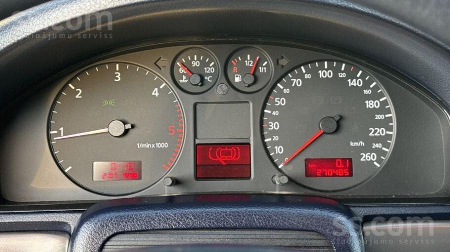Grey Audi A4 2000 in Rezekne, with an engine capacity of 1.90 L and mileage of 270 thousand km for 1850 €, photo 15 on AUTOMOTO.COM.LV