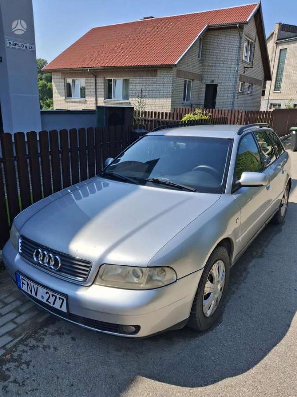 Grey Audi A4 2000 in Jurbarkas, with an engine capacity of 1.90 L and mileage of 350 thousand km for 1200 €, photo 3 on AUTOMOTO.COM.LV