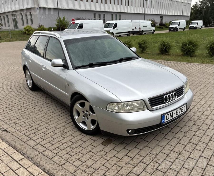 Grey Audi A4 2000 in Riga, with an engine capacity of 1.90 L and mileage of 347 thousand km for 2550 €, photo 3 on AUTOMOTO.COM.LV