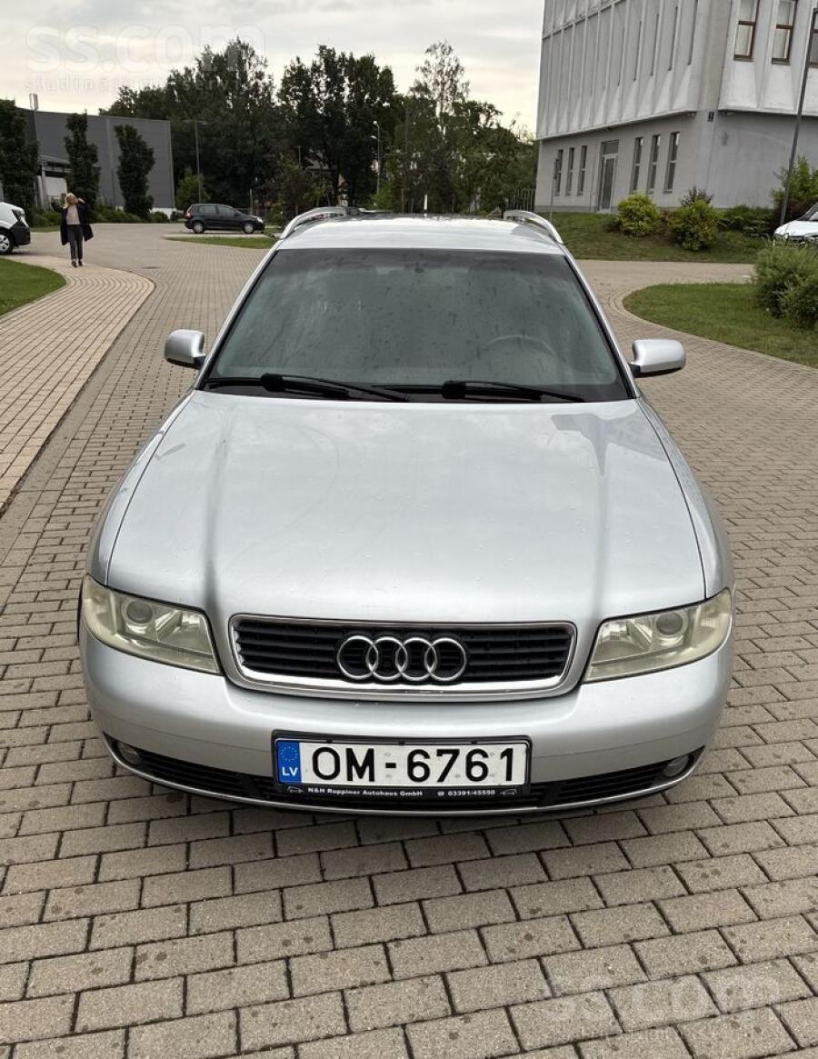 Grey Audi A4 2000 in Riga, with an engine capacity of 1.90 L and mileage of 347 thousand km for 2550 €, photo 4 on AUTOMOTO.COM.LV