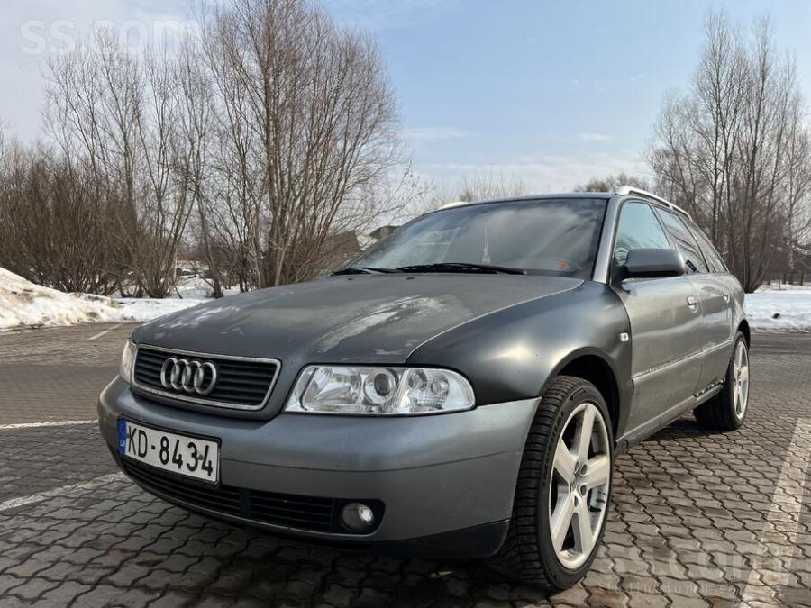 Grey Audi A4 2000 in Jelgava, with an engine capacity of 1.90 L and mileage of 506 thousand km for 1500 €, photo 1 on AUTOMOTO.COM.LV
