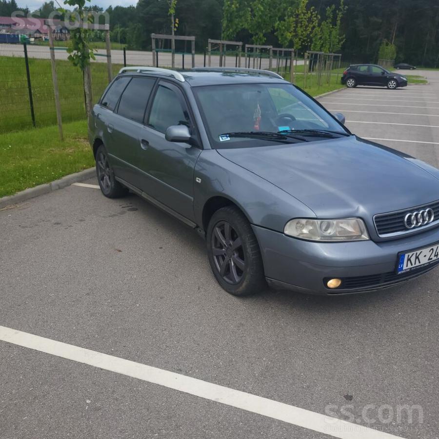 Grey Audi A4 2001 in Valmiera, with an engine capacity of 1.90 L and mileage of 442 thousand km for 950 €, photo 3 on AUTOMOTO.COM.LV