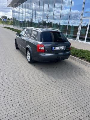 Grey Audi A4 2001 in Rezekne, with an engine capacity of 1.90 L and mileage of 305 thousand km for 1950 €, photo 3 on AUTOMOTO.COM.LV