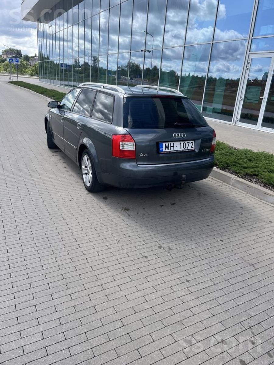 Grey Audi A4 2001 in Rezekne, with an engine capacity of 1.90 L and mileage of 305 thousand km for 1950 €, photo 3 on AUTOMOTO.COM.LV