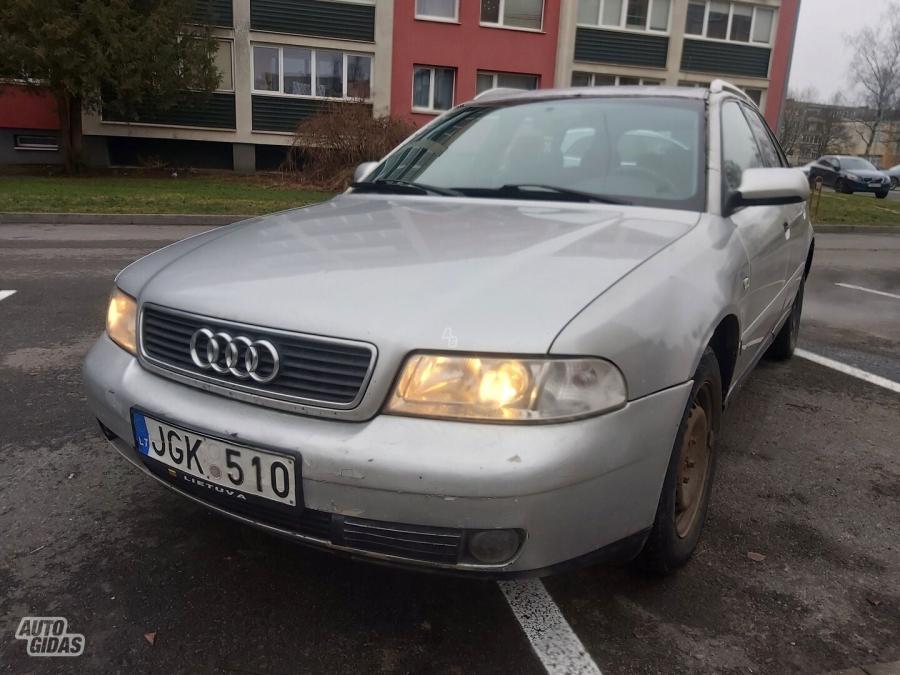 Grey Audi A4 2001 in Utena, with an engine capacity of 1.90 L and mileage of 420 thousand km for 799 €, photo 1 on AUTOMOTO.COM.LV