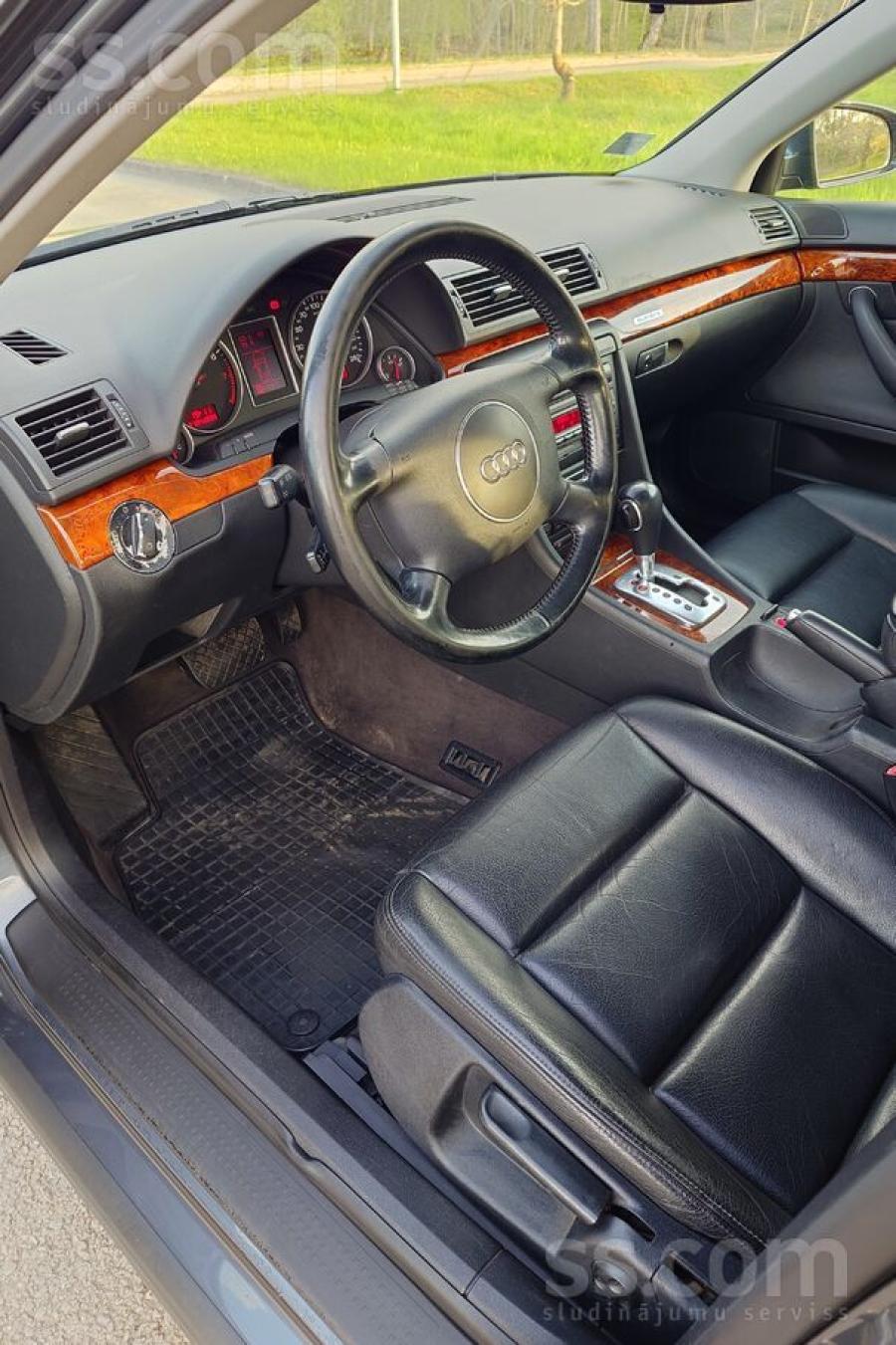 Pelēks Audi A4 2001 Dobele, ar dzinēja tilpumu 3.00 L un nobraukumu 305 tūkst. km par 3900 €, foto 15 vietnē AUTOMOTO.COM.LV