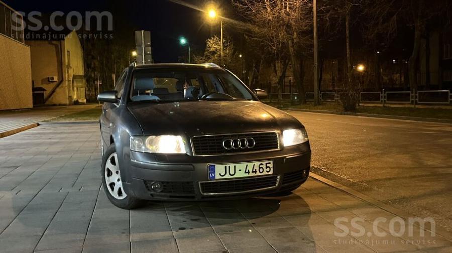 Grey Audi A4 2001 in Daugavpils, with an engine capacity of 1.90 L and mileage of 426 thousand km for 1300 €, photo 1 on AUTOMOTO.COM.LV
