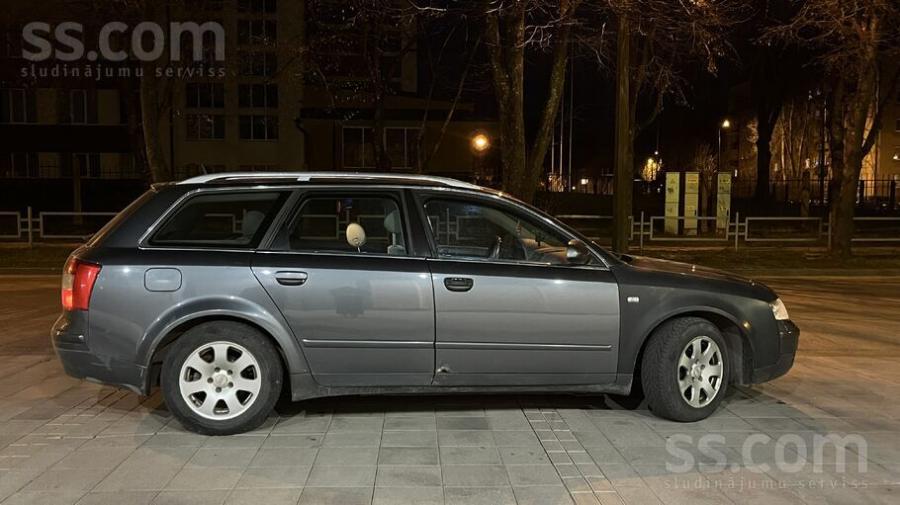 Grey Audi A4 2001 in Daugavpils, with an engine capacity of 1.90 L and mileage of 426 thousand km for 1300 €, photo 4 on AUTOMOTO.COM.LV