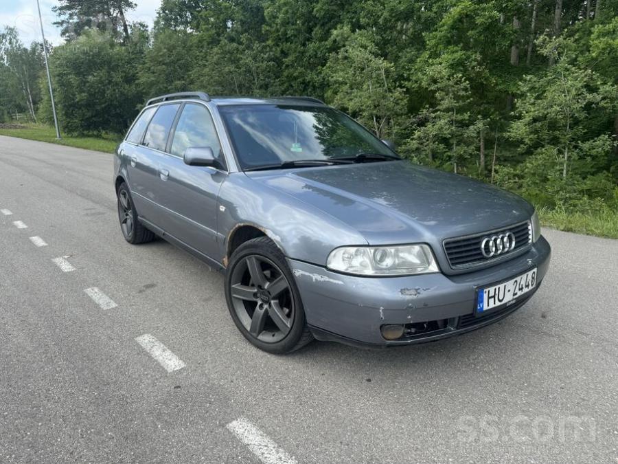 Grey Audi A4 2001 in Madona, with an engine capacity of 1.80 L and mileage of 436 thousand km for 950 €, photo 1 on AUTOMOTO.COM.LV