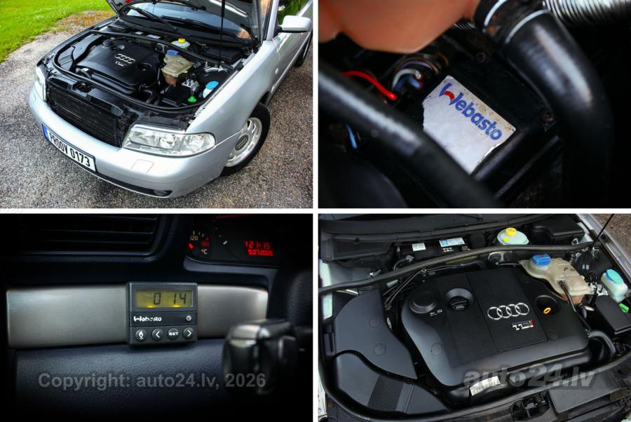Grey Audi A4 2001 in Viljandi, with an engine capacity of 1.90 L and mileage of 237 thousand km for 3690 €, photo 6 on AUTOMOTO.COM.LV