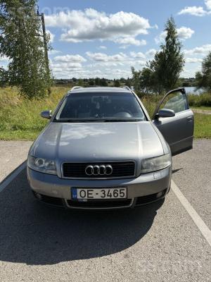 Pelēks Audi A4 2001 Jēkabpils, ar dzinēja tilpumu 2.50 L un nobraukumu 319 tūkst. km par 2000 €, foto  vietnē AUTOMOTO.COM.LV