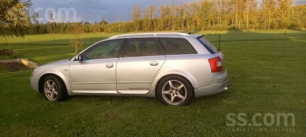 Grey Audi A4 2001 in Talsi, with an engine capacity of 2.50 L and mileage of 345 thousand km for 1500 €, photo 3 on AUTOMOTO.COM.LV