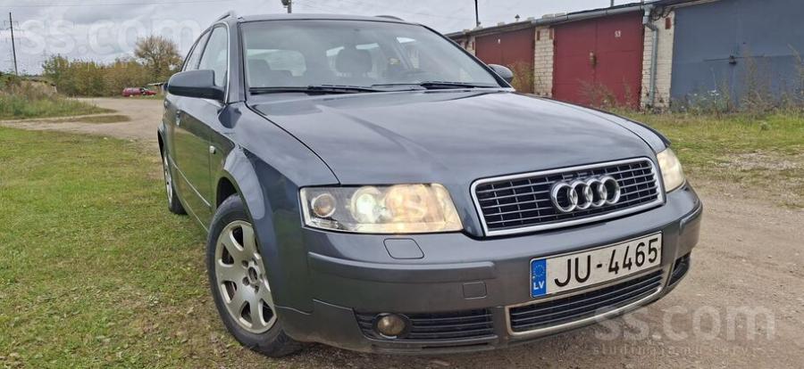 Grey Audi A4 2001 in Daugavpils, with an engine capacity of 1.90 L and mileage of 434 thousand km for 1350 €, photo 1 on AUTOMOTO.COM.LV