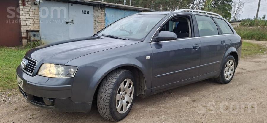 Grey Audi A4 2001 in Daugavpils, with an engine capacity of 1.90 L and mileage of 434 thousand km for 1350 €, photo 4 on AUTOMOTO.COM.LV