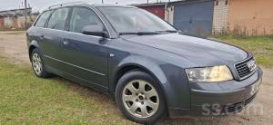 Grey Audi A4 2001 in Daugavpils, with an engine capacity of 1.90 L and mileage of 434 thousand km for 1350 €, photo 5 on AUTOMOTO.COM.LV
