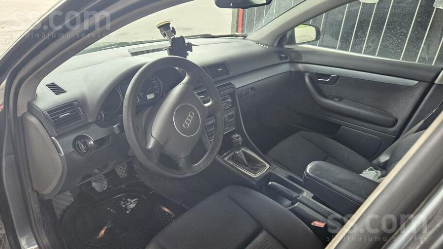 Grey Audi A4 2001 in Daugavpils, with an engine capacity of 1.90 L and mileage of 434 thousand km for 1350 €, photo 7 on AUTOMOTO.COM.LV