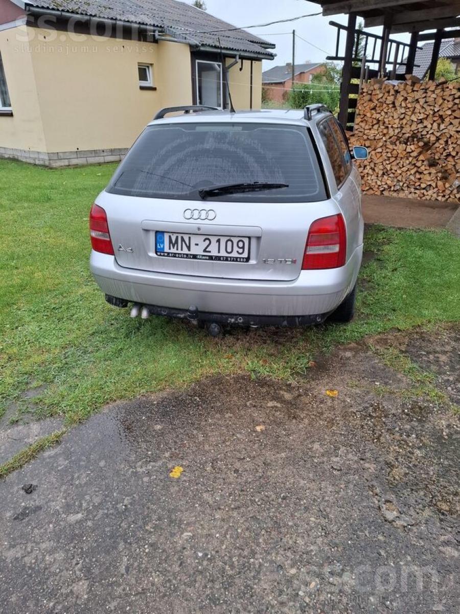 Grey Audi A4 2001 in Kuldiga, with an engine capacity of 1.90 L and mileage of 426 thousand km for 2000 €, photo 3 on AUTOMOTO.COM.LV
