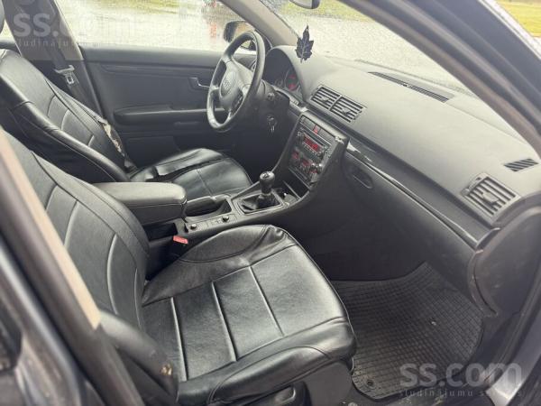 Pelēks Audi A4 2002 Kuldīga, ar dzinēja tilpumu 2.50 L un nobraukumu 364 tūkst. km par 8300 €, foto 7 vietnē AUTOMOTO.COM.LV