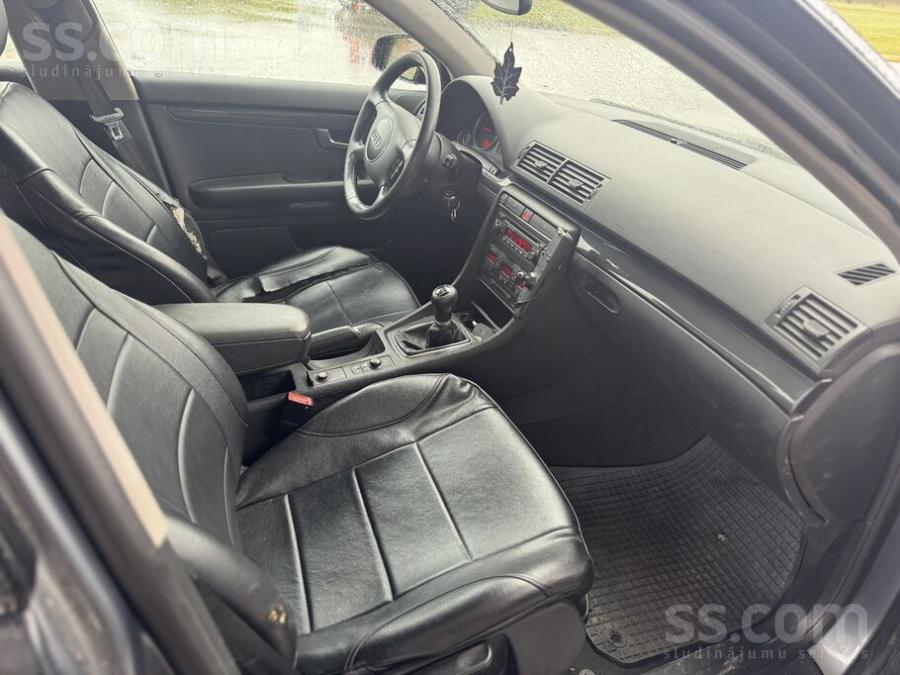 Grey Audi A4 2002 in Kuldiga, with an engine capacity of 2.50 L and mileage of 364 thousand km for 8300 €, photo 7 on AUTOMOTO.COM.LV