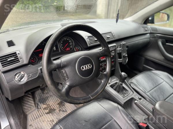 Pelēks Audi A4 2002 Kuldīga, ar dzinēja tilpumu 2.50 L un nobraukumu 364 tūkst. km par 8300 €, foto 8 vietnē AUTOMOTO.COM.LV