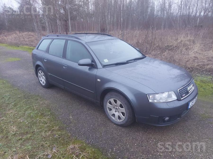 Pelēks Audi A4 2002 Kuldīga, ar dzinēja tilpumu 1.90 L un nobraukumu 320 tūkst. km par 1150 €, foto 1 vietnē AUTOMOTO.COM.LV