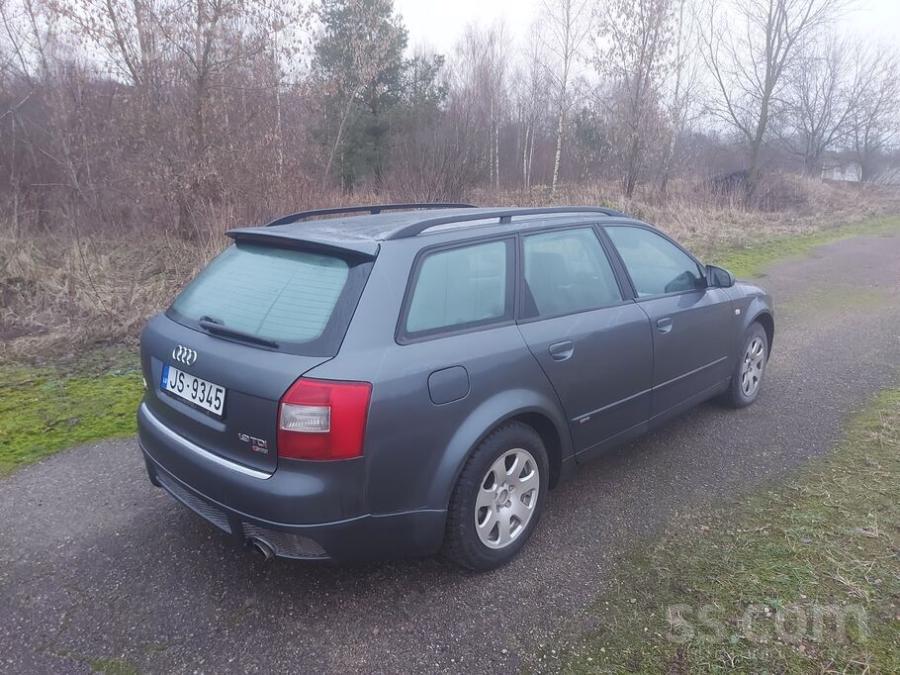 Pelēks Audi A4 2002 Kuldīga, ar dzinēja tilpumu 1.90 L un nobraukumu 320 tūkst. km par 1150 €, foto 3 vietnē AUTOMOTO.COM.LV