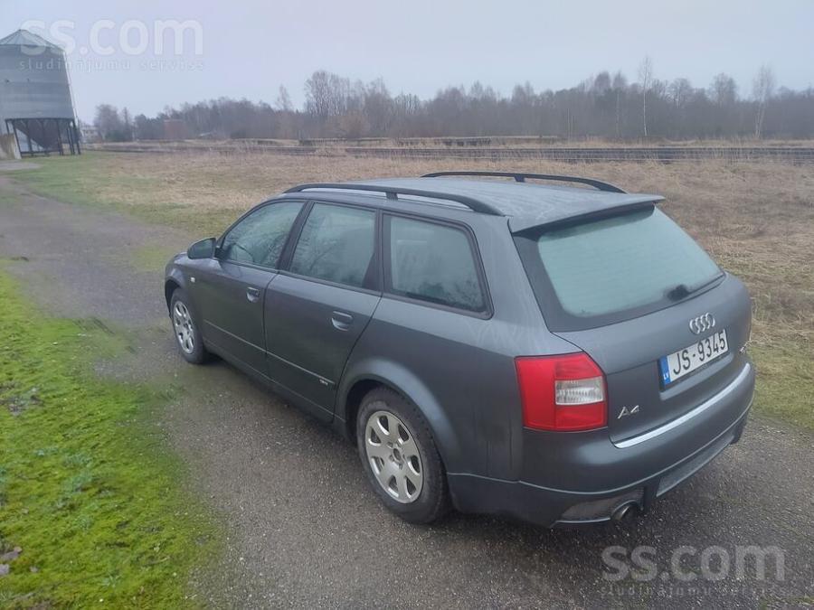 Pelēks Audi A4 2002 Kuldīga, ar dzinēja tilpumu 1.90 L un nobraukumu 320 tūkst. km par 1150 €, foto 5 vietnē AUTOMOTO.COM.LV