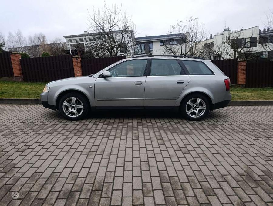 Grey Audi A4 2002 in Vilnius, with an engine capacity of 1.90 L and mileage of 300 thousand km for 1490 €, photo 2 on AUTOMOTO.COM.LV