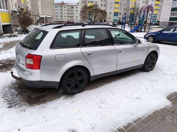 Grey Audi A4 2002 in Vilnius, with an engine capacity of 1.90 L and mileage of 395 thousand km for 1650 €, photo 4 on AUTOMOTO.COM.LV