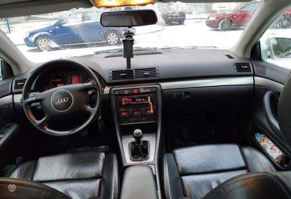 Grey Audi A4 2002 in Vilnius, with an engine capacity of 1.90 L and mileage of 395 thousand km for 1650 €, photo 5 on AUTOMOTO.COM.LV