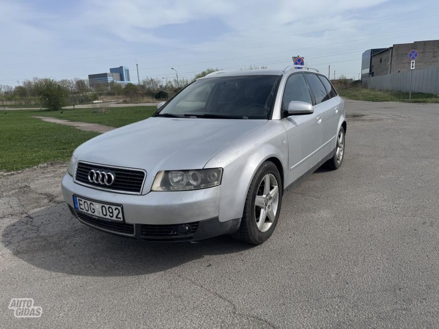 Pelēks Audi A4 2002 Klaipėda, ar dzinēja tilpumu 1.90 L un nobraukumu 325 tūkst. km par 1850 €, foto 1 vietnē AUTOMOTO.COM.LV