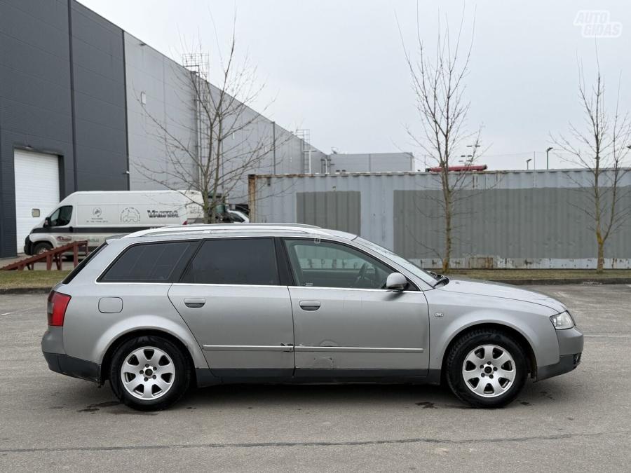 Grey Audi A4 2002 in Panevezys, with an engine capacity of 1.90 L and mileage of 349 thousand km for 790 €, photo 5 on AUTOMOTO.COM.LV