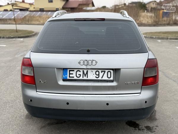 Grey Audi A4 2002 in Panevezys, with an engine capacity of 1.90 L and mileage of 349 thousand km for 790 €, photo 7 on AUTOMOTO.COM.LV