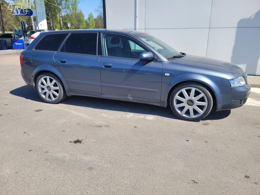 Grey Audi A4 2002 in Vilnius, with an engine capacity of 1.90 L and mileage of 220 thousand km for 1850 €, photo 1 on AUTOMOTO.COM.LV