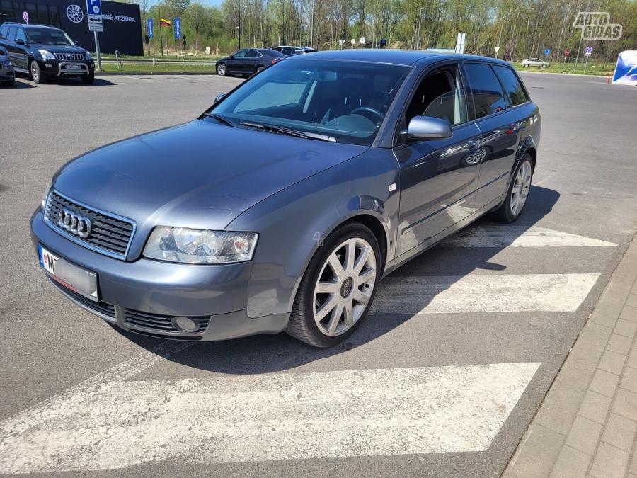 Grey Audi A4 2002 in Vilnius, with an engine capacity of 1.90 L and mileage of 220 thousand km for 1850 €, photo 3 on AUTOMOTO.COM.LV