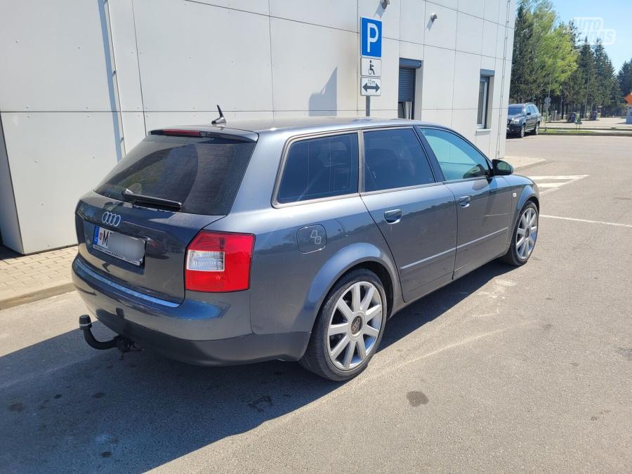 Grey Audi A4 2002 in Vilnius, with an engine capacity of 1.90 L and mileage of 220 thousand km for 1850 €, photo 9 on AUTOMOTO.COM.LV