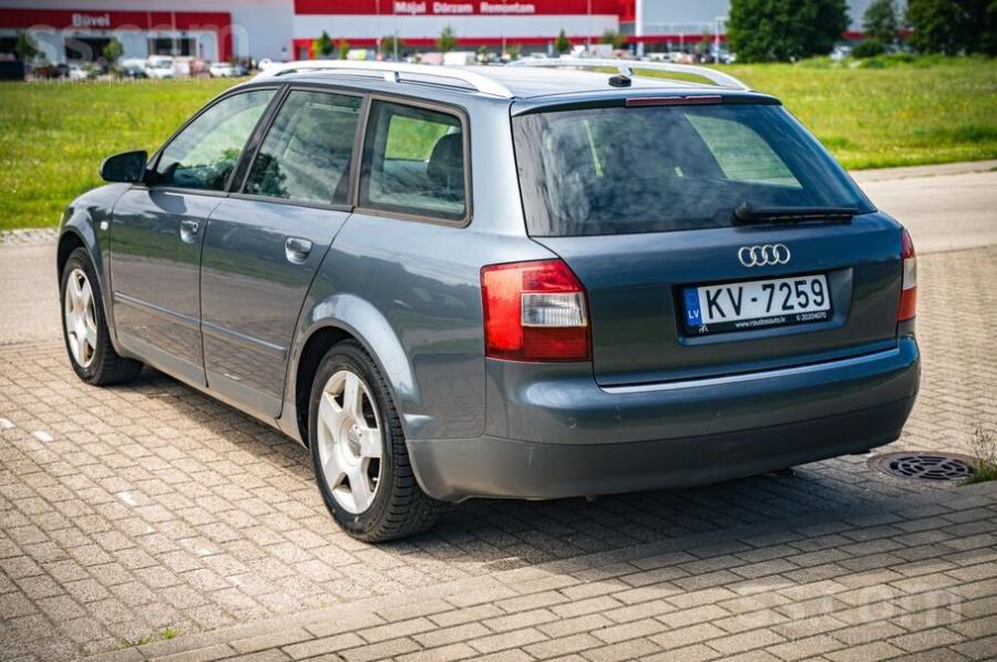 Grey Audi A4 2002 in Riga, with an engine capacity of 2.50 L and mileage of 352 thousand km for 1490 €, photo 7 on AUTOMOTO.COM.LV