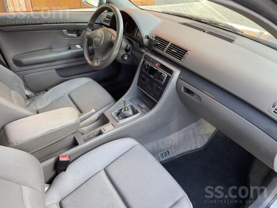 Grey Audi A4 2002 in Riga, with an engine capacity of 1.90 L and mileage of 522 thousand km for 1250 €, photo 12 on AUTOMOTO.COM.LV